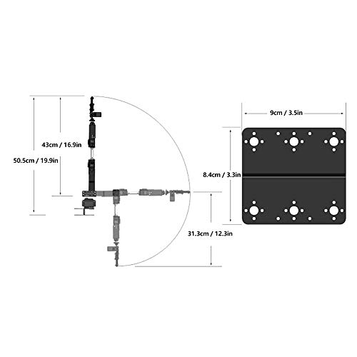 Robot Mechanical Arm, Metal Gear Flexible Steering Aluminum Plate Robot Arm for Industrial Robot Parts