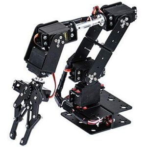 Robot Mechanical Arm, Metal Gear Flexible Steering Aluminum Plate Robot Arm for Industrial Robot Parts