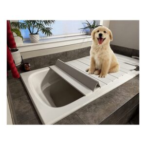 grricepl shutter bathtub insulation cover bathtub tray, 6mm thick pvc bathtub tray for most bathtubs waterproof storage stand bathtub tray, (color : white, size : 160x70cm/63 x28)