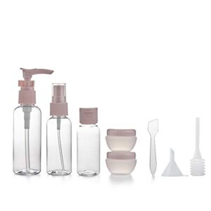 travel bottles for toiletries containers,8pcs leak proof squeezable refillable travel accessories conditioner bottles for airplane travel essentials vacation cruise accessories