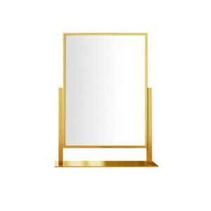 dypasa vanity mirror square makeup mirror desktop vanity mirror folding beauty mirror double-sided adjustable desktop makeup mirror (large) household cosmetic mirror