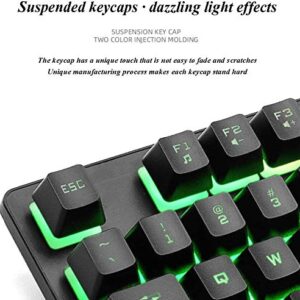 FEDRUI Gaming Keyboard, Mechanical Keyboard, Waterproof Gaming Keyboard Ergonomic Keyboard for Office Typing