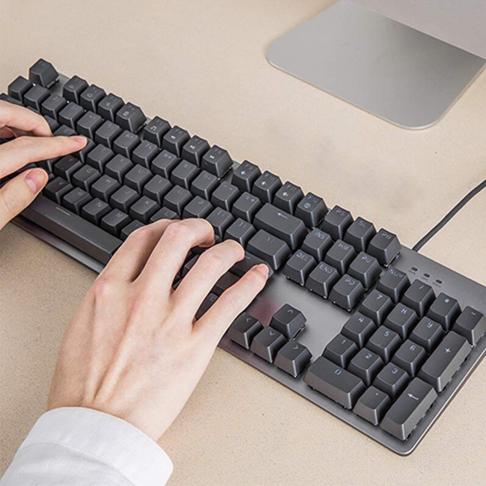 FEDRUI Gaming Keyboard, LED Backlit Computer Keyboard, Desktop Wired Keyboard, Computer Keyboard for Gaming PC