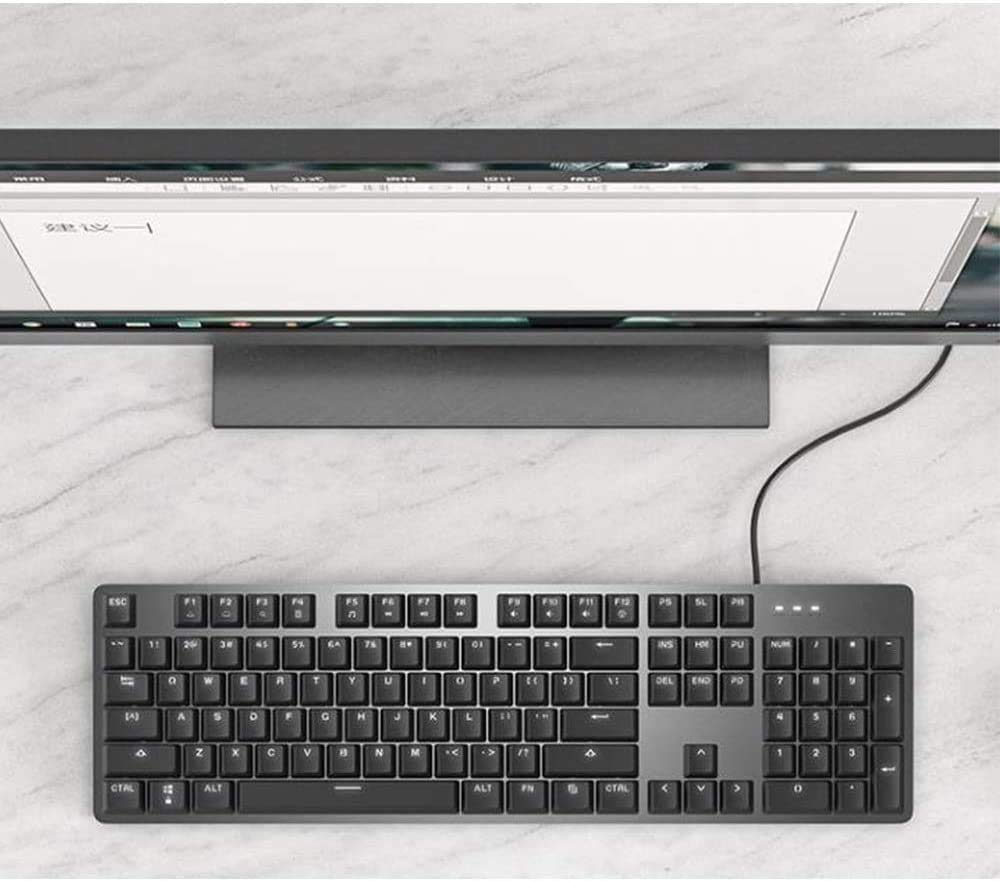 FEDRUI Gaming Keyboard, LED Backlit Computer Keyboard, Desktop Wired Keyboard, Computer Keyboard for Gaming PC