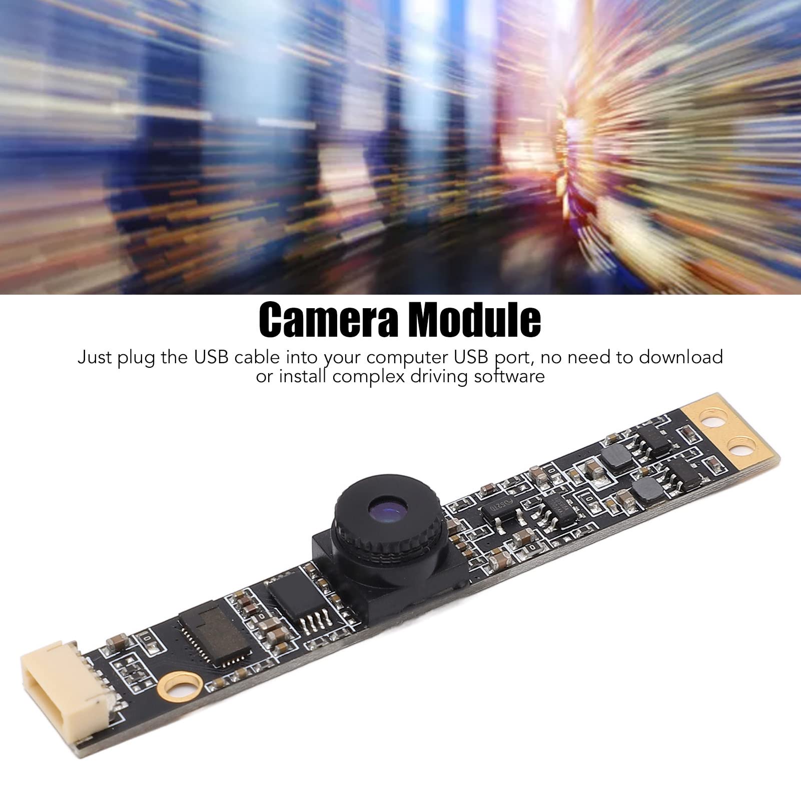 USB Camera Module, 2MP 1080P 76 Degree Viewing Angle 30FPS Fixed Focus Hd Camera Module Board for Industrial Video System