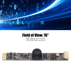 USB Camera Module, 2MP 1080P 76 Degree Viewing Angle 30FPS Fixed Focus Hd Camera Module Board for Industrial Video System