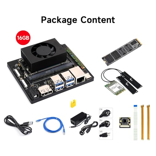 Waveshare Jetson Orin NX AI Development Kit for Embedded and Edge Systems, with 16GB Memory Jetson Orin NX Module Kit A