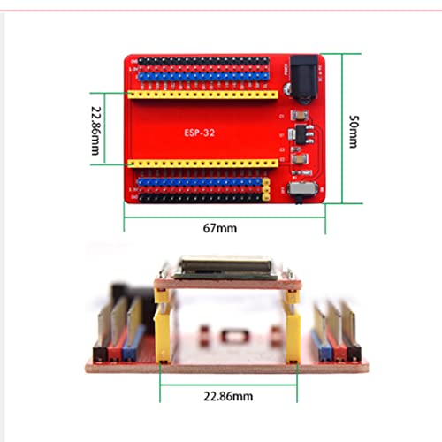 ESP32‑IO Development Expansion,Yctze esp32 Wroom Electrical Development Board Adapter Expansion Boards Programming Learning