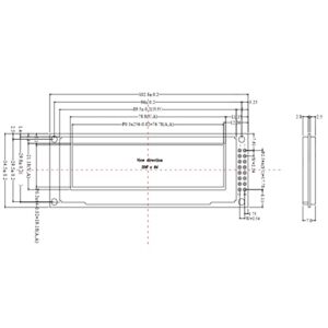 Screen Module Board, High Contrast Ratio Stable Performance Screen Module Bright Font Color for Equipment(Yellow)