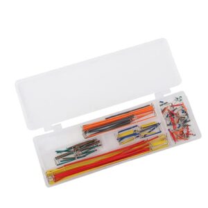 fecamos complete breadboard jumper wires set, convenient different length jumper cable wire kit box practical jumper wires with useful storage box for diy shield