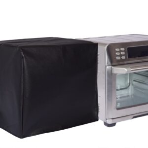 PERFECT DUST COVER, Black Padded Cover Compatible with Emeril Lagasse Power Air Fryer 360 Model S∙AFO-001 Toaster Oven Standard Size, Double Stitched and Waterproof Cover by The