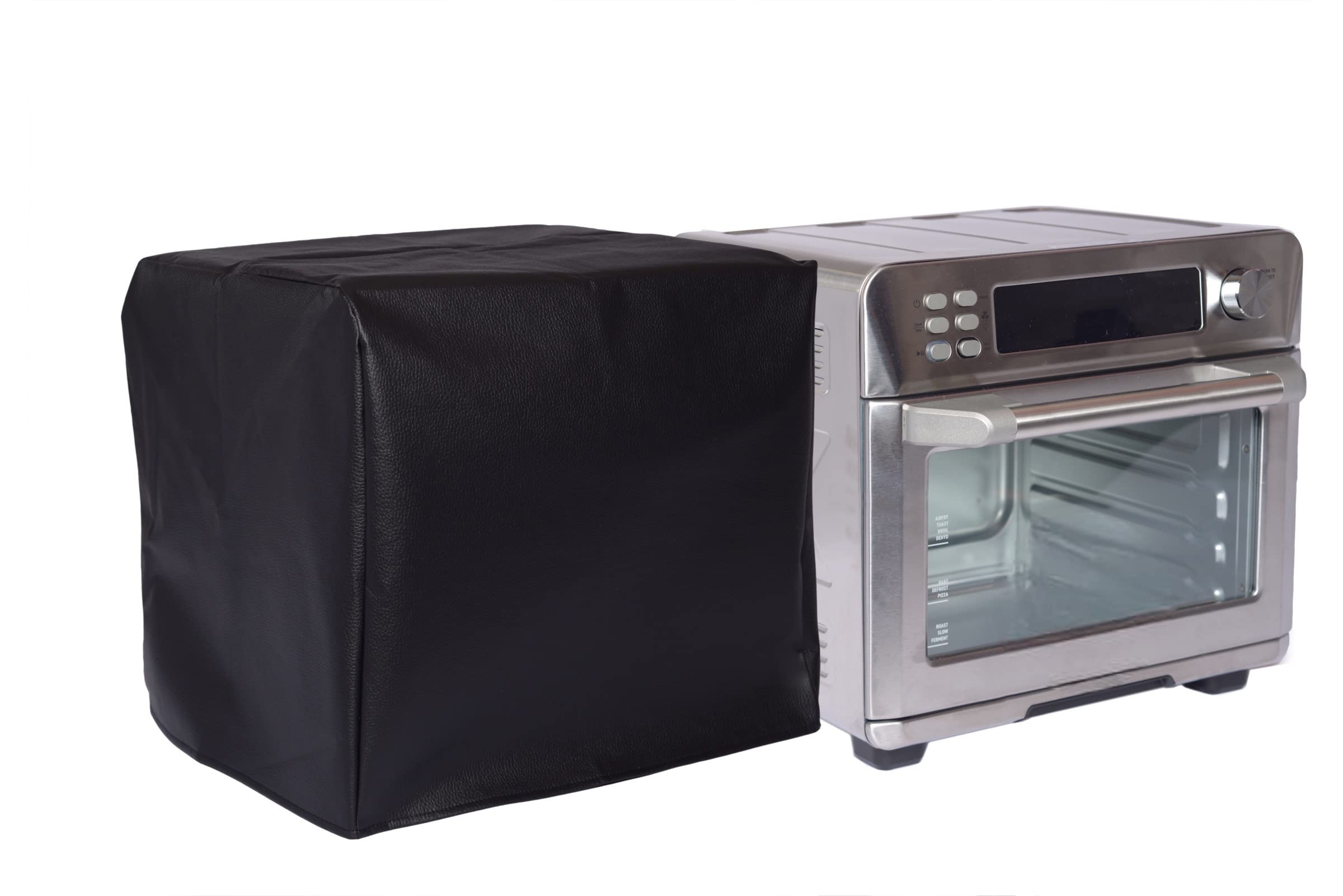 PERFECT DUST COVER, Black Padded Cover Compatible with Emeril Lagasse Power Air Fryer 360 Model S∙AFO-001 Toaster Oven Standard Size, Double Stitched and Waterproof Cover by The