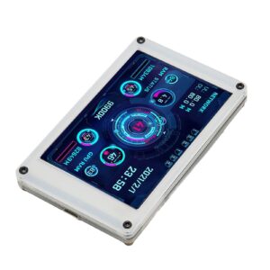 3.5inch ips usb mini screen, computer temp monitor, dimmable theme editor pc cpu data monitor, pc temperature display for pc argb computer case secondary screen