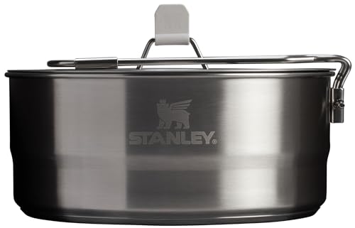 Stanley Wildfare Pro 5-Piece Saucepan Cookset | 2 qt Saucepan with Fold & Lock Handle | Camping Essentials for Your Camp Kitchen