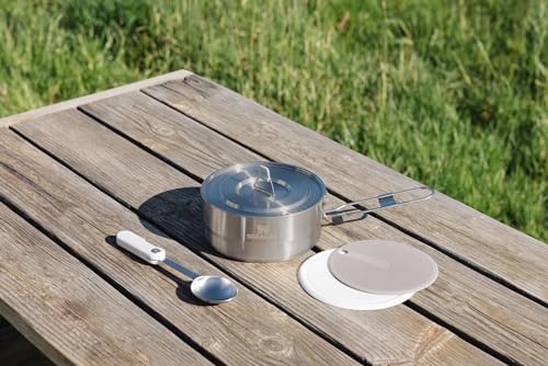 Stanley Wildfare Pro 5-Piece Saucepan Cookset | 2 qt Saucepan with Fold & Lock Handle | Camping Essentials for Your Camp Kitchen