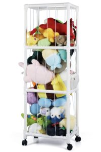 midogat large stuffed animal storage zoo, stuffed animal holder, stuffed animal storage for playroom, bedroom, nursery(large)