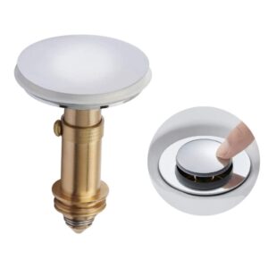 Pop Up Click Clack Plug Pop-up Stopper, Push Sink Drain for Kitchen Bathroom Sink Bath, Solid Brass Chrome Plating, 38 mm pop up Sink Plugs