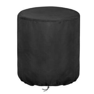 patio cool bar table cover for outdoor cooler side table cover, waterproof round cover for outdoor side table, outdoor patio bar, portable bar,ice chest (18.5” d x 20” h)