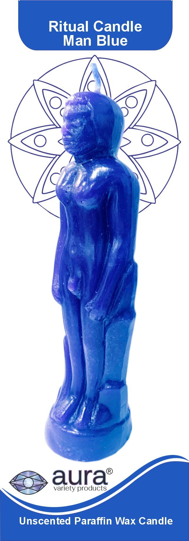 1 Piece Aura Figure Candle Blue Man Vela Figura Hombre Azul 7.50