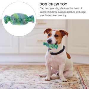 VANZACK Dog Toy Puppy Toy Candy Shape Flash Green Squeaky Toy for Dog