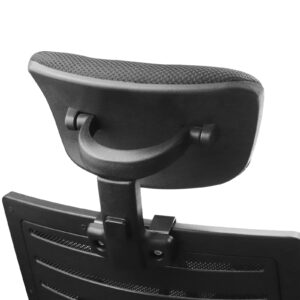 Wealrit Office Chair Headrest Attachment Universal Ajustable Headrest Head Support Cushion Neck Support for Office Chair Head Pillow(Black)