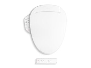 kohler 28229-0 k-28229-0 purewash e725 elongated bidet toilet seat with remote control, white