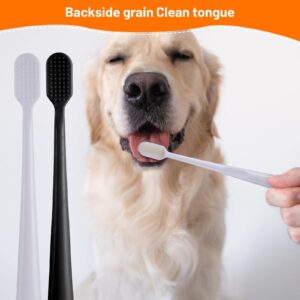 Dote on pet 4 Pack Super Soft Dog Toothbrush for Small to Large Dogs Tooth Brushing Designed for Cat Dog Teeth Cleaning & Protecting Pet Dental Convenient Care Puppy Tooth Brush Kit