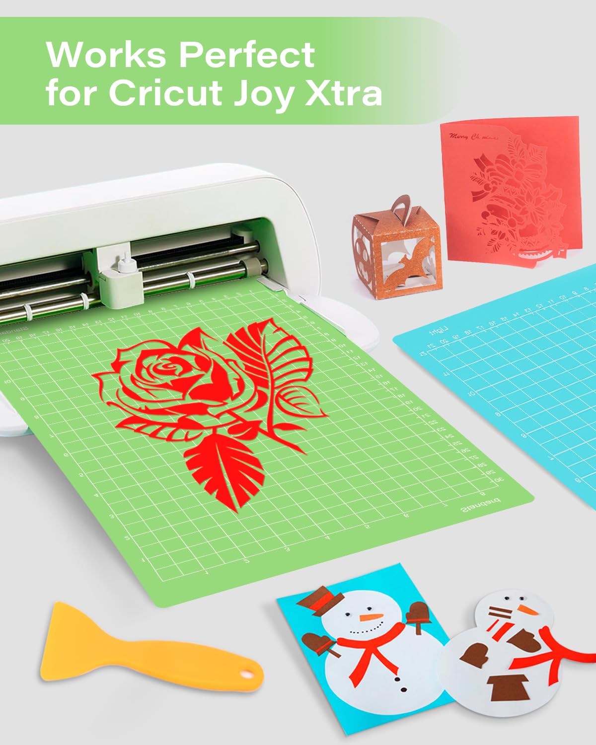 Gwybkq Cutting Mat for Cricut Joy Xtra 12x8.5in 6 Pack Variety Adhesive (Standard & Light Grip) Reusable Craft Cutting Mats Sticky Accessories Replacement for Cricut Maker & Explore