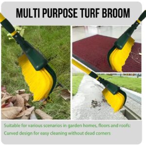 Artificial Grass Turf Broom - Astroturf Rake/Brush. Also Great Carpet Rake & Groomer (Curved Bristle)