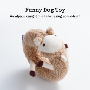 Alpaca Dog Squeaky Toy, Puppy Toys for Teething, Fetch Dog Toys | Soft Plush Dog Toys for Small Medium and Large Dogs, Interactive Small Dog Toys to Keep Them Busy