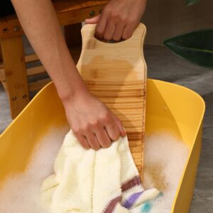 Hand Laundry Washboard for Clothes: Wood Clothes Washboards Laundry Board Household Hand Washing Board Portable Hand Washing Clothes Tool for Home School Dormitory