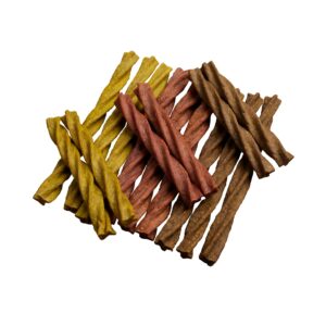 Gnawturals Dental Chews Twisted Sticks | for Small Dogs | Natural Scrubbing Action to Fight Plaque and Tartar While Refreshing Your Dog's Breath (21 Sticks, Chicken)