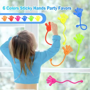 Sticky Hands Bulk 24PCS Party Favors for Kids 4-8 8-12 Stretchy Sticky Hand Fidget Toys for Kids Goodie Bag Stuffers Treasure Box Toys for Classroom Prizes Birthday Party Supplies