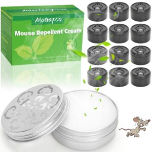 1 pack mouse repellent for car engines with 12 moth balls for mice, natural peppermint rodent moth balls indoor, keep chipmunk, squirrel, rats away from house, garage, garden, humans & pets safe