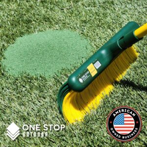 Artificial Grass Turf Broom - Astroturf Rake/Brush. Also Great Carpet Rake & Groomer (Curved Bristle)