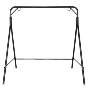 gerrit swing frame metal a frame swing stand for garden lawn backyard porches stability, black