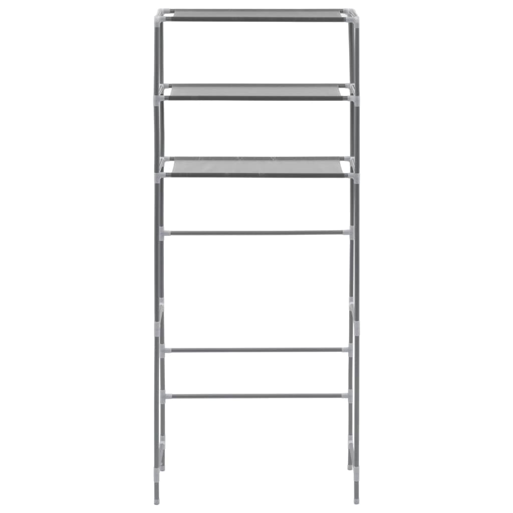 loibinfen 3-Tier Storage Rack Over Laundry Machine, 3-Tier Laundry Room Shelf Over The Washing Machine, Silver Storage Rack Bathroom Organizer Stand Space Saver Shelving Units 27.2"x11"x66.5", -192