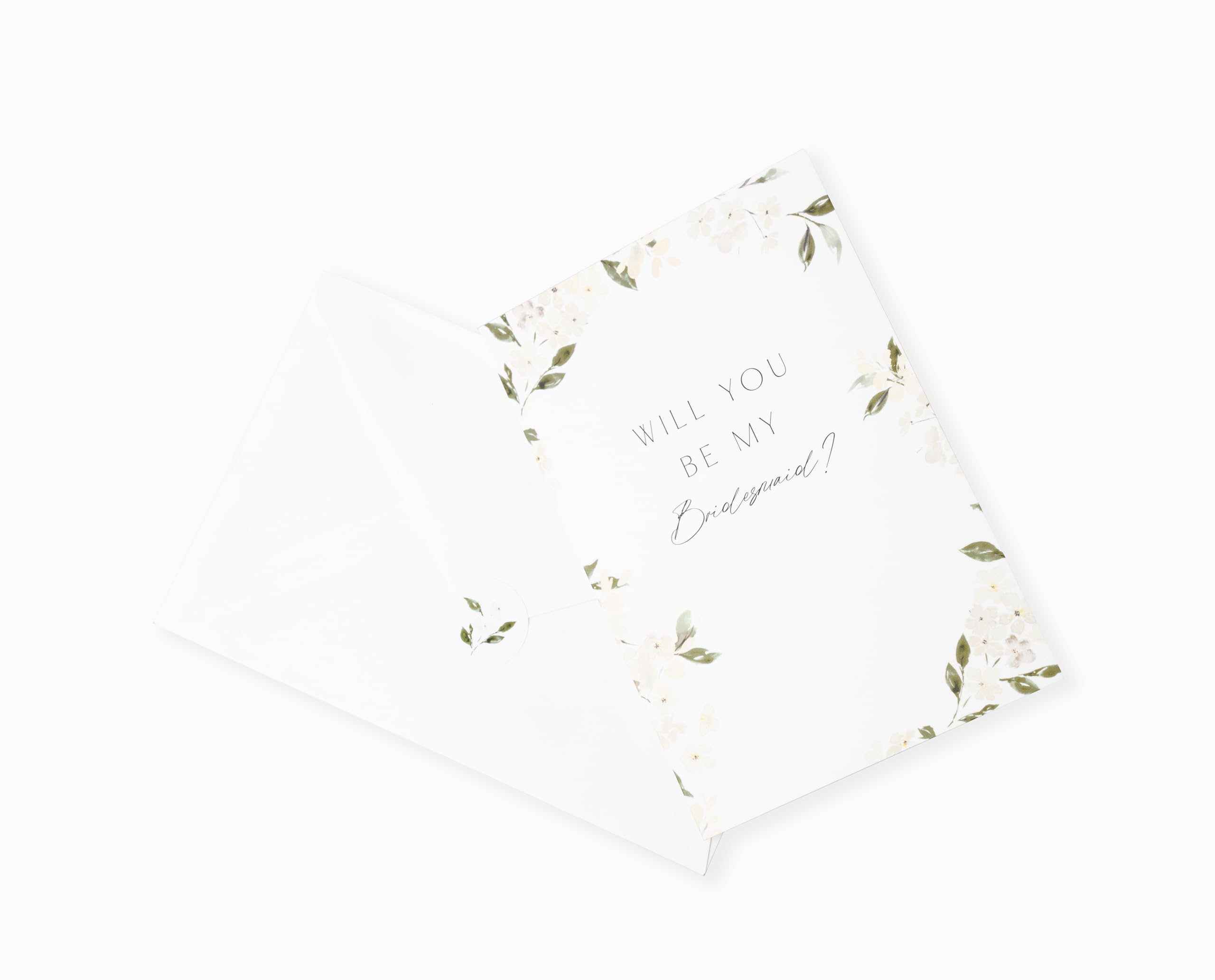 Bridal Party Proposal Cards with Envelopes, 8 Will You Be My Bridesmaid card sets, 2 Will You Be My Maid of Honor card, 2 Will You Be My Matron of Honor, 2 Will You Be My Flower Girl proposal cards