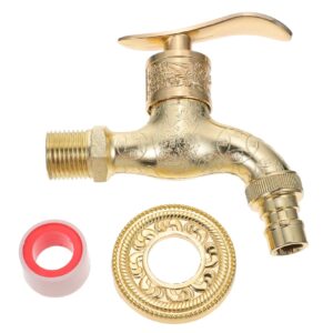 veemoon 1pc antique faucet bath basin mixer tap kitchen tap kitchen sink retro water faucet wall mounted bathroom faucet antique bathroom faucet zinc alloy household single cold spout