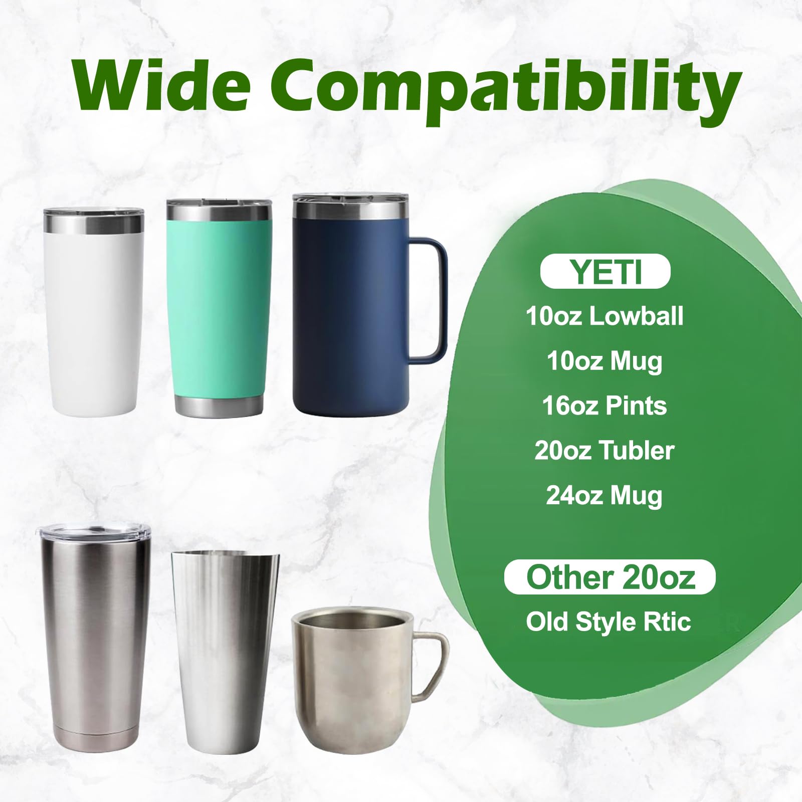 4Pcs 20 oz Magnetic Tumbler Lid, 4 Pack 20 oz Replacement Lid for Yeti Lids Compatible with YETI Rambler or Old Style Rtic Coffee Tumbler, Magnetic Spill Proof Tumbler