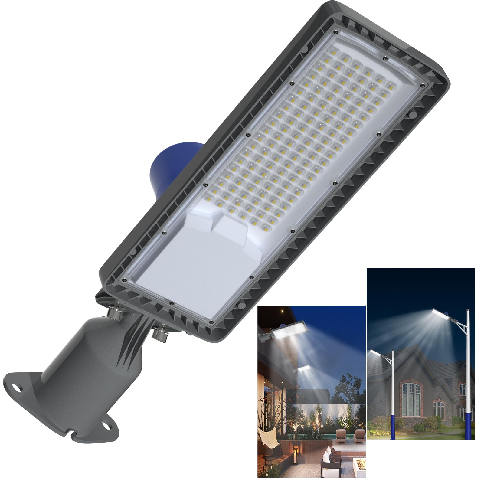 Nanbone LED Parking Lot Light 200W/Dusk to Dawn Outdoor Lighting/Commercial Area Security Lighting/LED Parking Pole Light for Stadium Sport Garage Driveway Pathway (200, Watts)