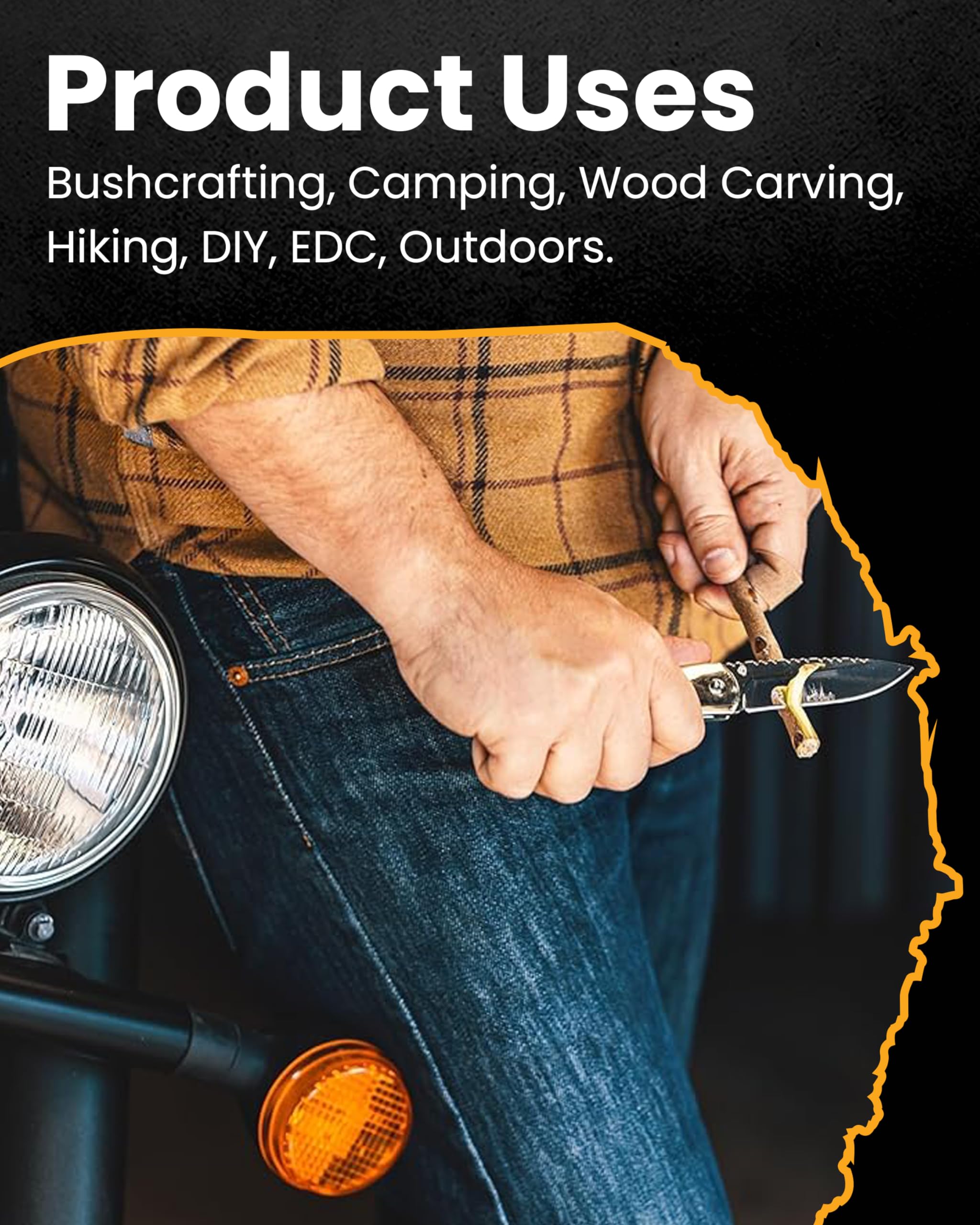 RELIC Skills | DIY Folding Knife Making Kit - Made in the USA - Gifts for Dad - Manly Gifts - Wood & Leather - New Fathers - Tools & Accessories - Camping - Family Gifts - Boys - Girls