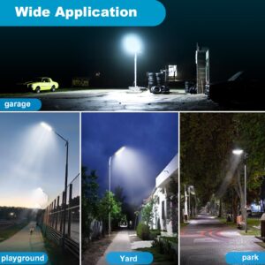 LED Parking Lot Lights Outdoor: 150W Dusk to Dawn Parking Lot Light with Photocell, IP65 Waterproof 6500K 21000LM Super Bright Outdoor Commercial Area Lighting Street Lights for Sport, Barn, Roadway