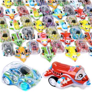 Shindel 50PCS Pull Back Cars and Airplanes, Party Favors for Kids Christmas Goodie Bag Stuffers, Stocking Stuffers, Tabletop Racing Games