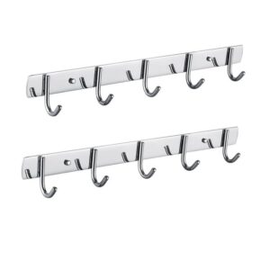 THTAJ 2 Pack Jacket Hanger Wall Mount, Closet Hooks Wall Mount，Wall Hooks for Hanging,Jacket Hooks Wall Mount，Clothing Hooks Wall Mount，Hanging Coat Rack ，Coat Hooks for Wall， Coat Rack Wall Mount