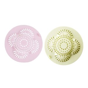 Veemoon 6pcs Floor Drain Cover Hair Filters Food Debris Filter Bathtub Stopper Kitchen Sinkroom Bathtub Plug Filter Sink Filters Sink Strainer Kitchen Sink Plug Earth Tones Blush Pink