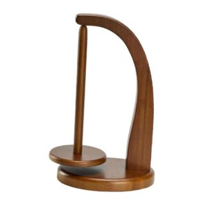 villful wooden yarn spool tool sewing thread holder household wood thread rack thread storage stand yarn spool holder wooden thread holder diy spool holder magnet manual sewing thread rack