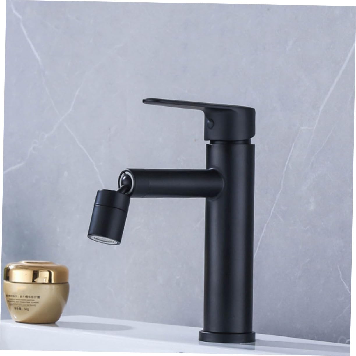 Angoily 1 Set Faucet Bathroom Hand Washing Bathtub Faucets Black Bathtub Faucet Shower Faucet Kitchen Basin Tap Shower Grip Water Tap Stainless Steel Hot and Cold Building Materials