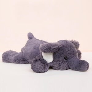 ololele elephant stuffed animal 15.5" gray elephant plush,soft and cute plushy for kids