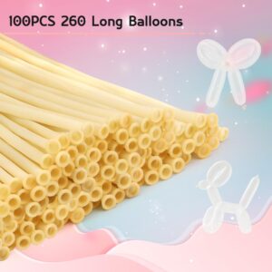 260 Balloons Clear Balloons 100 Pcs Long Balloons For Tying Balloon Arch Long Balloons Party Decorations Balloon Animal Balloons Clear 260 Balloons Twisting Balloons For Animal Balloons Graduation